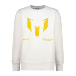 Messi Sweatshirt in Wei&szlig; - 50% | Gr&ouml;&szlig;e 152 | Kinder-sweatshirts-jacken