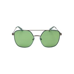 Polaroid Damen-Sonnenbrille in Silber/ Gr&uuml;n - 74% | Gr&ouml;&szlig;e 56 | Damen-brillen