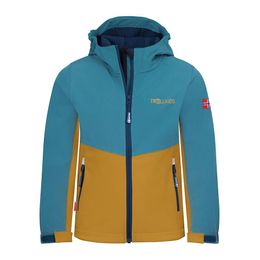 Trollkids Softshelljacke "Kristiansand" in T&uuml;rkis - 29% | Gr&ouml;&szlig;e 140 | Kinder-outdoor-jacken