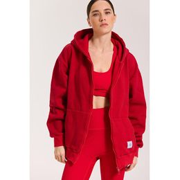 Onamaste Sweatjacke "Flow" in Rot - 65% | Gr&ouml;&szlig;e S/M | Damen-sweatshirts-jacken
