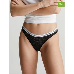 Calvin Klein Underwear 3er-Set: Slips in Schwarz - 33% | Gr&ouml;&szlig;e L | Damen-unterteile