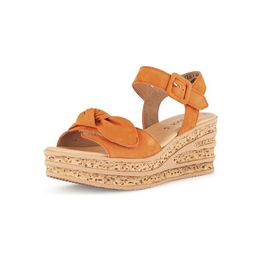 Gabor Leder-Sandaletten in Orange - 46% | Gr&ouml;&szlig;e 40 | Damen-sandalen