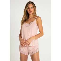 PJ Salvage Pyjama-Oberteil in Rosa - 59% | Gr&ouml;&szlig;e S | Damen-loungewear