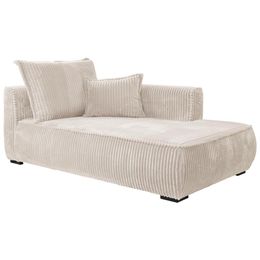 P & B R&eacute;camiere, Creme, Textil, Kiefer, 207x75x121 cm, Made in EU, Wohnzimmer, Sofas & Couches, Sofas, Recamieren