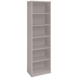 Xora Regal, Kaschmir, Holzwerkstoff, 5 F&auml;cher, 55x194x36 cm, Typenauswahl, Wohnzimmer, Regale, B&uuml;cherregale