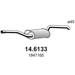 Asso Mittelschalld&auml;mpfer 146133 f&uuml;r Ford