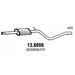 Asso Mittelschalld&auml;mpfer 136006 f&uuml;r DACIA