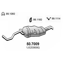 Asso Endschalld&auml;mpfer 50.7009 f&uuml;r SKODA VW SEAT AUDI 1J5253609R 1J5253609Q 1J5253609AJ
