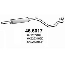 Asso Mittelschalld&auml;mpfer 466017 f&uuml;r VW