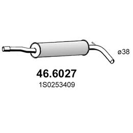 Asso Mittelschalld&auml;mpfer 466027 f&uuml;r VW