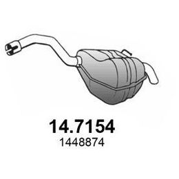 Asso Endschalld&auml;mpfer 147154 f&uuml;r Ford