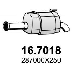 Asso Endschalld&auml;mpfer 167018 f&uuml;r HYUNDAI