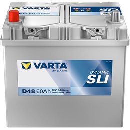 Varta Starterbatterie DYNAMIC SLI 12 V, 60 Ah, 540 A 560411054K262 12V 60Ah 540A f&uuml;r HYUNDAI MITSUBISHI VW FIAT / LANCIA TOYOTA MAZDA SUBARU JAC HONDA