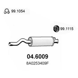 Asso Mittelschalld&auml;mpfer 046009 f&uuml;r VW