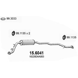 Asso Mittelschalld&auml;mpfer 156041 f&uuml;r HONDA