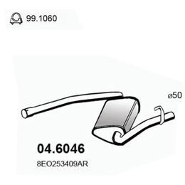Asso Mittelschalld&auml;mpfer 046046 f&uuml;r VW