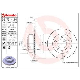Brembo Bremsensatz, Scheibenbremse sizw2nooh3 Vorderachse Voll 258mm 12mm f&uuml;r MERCEDES-BENZ SEAT AUDI VW