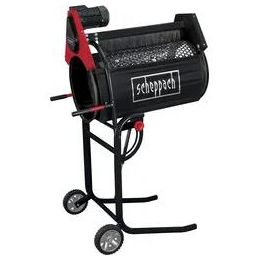 Rollsieb Scheppach "RS350", schwarz, B:66cm H:144cm L:86cm &Oslash;:40cm, Stahl, K&uuml;chensiebe, 230V/250 W, Siebtrommel &oslash; 400 mm, neigbare Trommel, inkl. Siebeinsatz