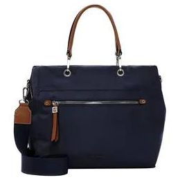 Emily & Noah Shopper EMILY & NOAH "Shopper E&N Esther", Damen, Gr. B/H/T: 31cm x 28cm x 14cm 0, blau (blau 500), Polyester, Taschen Shopper