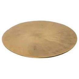 Platzteller CREATIV HOME, gold, H:0,5cm &Oslash;:30cm, Aluminium, Untersetzer, im modernen Design