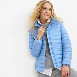 LANDS' END Daunenjacke WANDERWEIGHT Verstaubar Ultraleicht, Damen,  Blau, Nylon/Entendaunen, by Lands' End