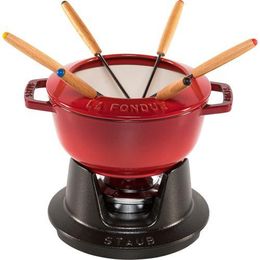 Staub La Fondue 18 cm kirschrot, Gusseisen