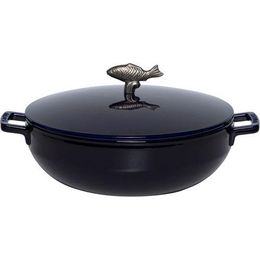 Staub La Cocotte 28cm rund Bouillabaisse Topf dunkelblau