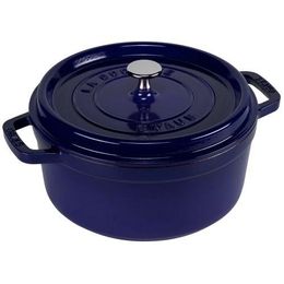 Staub La Cocotte 24cm rund dunkelblau, Gusseisen