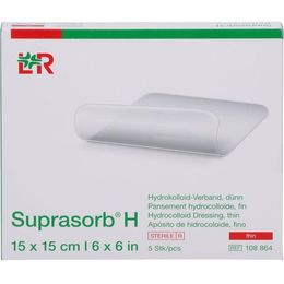 Lohmann & Rauscher Suprasorb H Hydrokoll.Verb.d&uuml;nn 15x15 cm 5 St