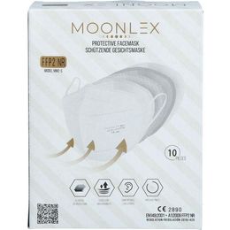 Moonlex FFP2 Maske CE2890 5lagig einzeln foliert 10 St