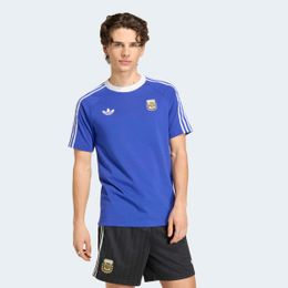 T-Shirt adidas Performance "ARGENTINIEN ORIGINALS", Herren, Gr. L, lucid blau, Obermaterial: 52% Baumwolle, 48% Polyester, normal, Rundhals, Shirts T-Shirt