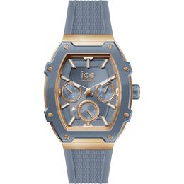 Ice Watch Multifunktionsuhr ICE-WATCH "ICE boliday - Steel - Medium - MT", blau, Armbanduhren, Damen, Quarzuhr, Armbanduhr, Damenuhr, analog, Silikonarmband, Datum