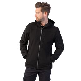 Softshelljacke HERO by John Medoox "JOEY Softshelljacke mit Fleecefutter", Herren, Gr. L, schwarz, Softshell, 92% Polyester, 8% Elasthan, regular fit, Jacken Softshelljacke, Regular Fit Casual Softshell f&uuml;r Herren