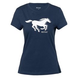 Mustang T-Shirt Style Loa blau Damen XS