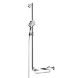 Hansgrohe Raindance Select S Brausegarnitur mit Stange und Ablage, 3 Strahlarten, 26324000,
