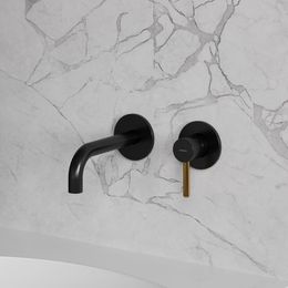 Omnires Y Waschtischarmatur, Wandmontage, Y1215HBLGL,