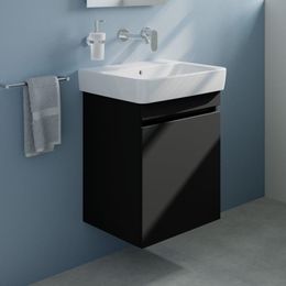 Geberit Renova Plan Waschtisch, evineo ineo5 evo Unterschrank B: 55 cm, 1 T&uuml;r, mit Griffmulde,, 501634008+BE0984BM,