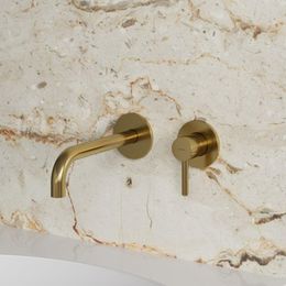 Omnires Y Waschtischarmatur, Wandmontage, Y1215HLGLB,