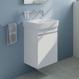 Geberit Renova Plan Handwaschbecken, evineo ineo5 evo Unterschrank B: 50 cm, 1 T&uuml;r, mit Griffmulde,, 501630008+BE0983WH,