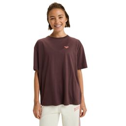 Funktionsshirt Roxy "Essential Energy Timeless", Damen, Gr. M, huckleberry, Obermaterial: 100% Walkfrottier;, Shirts Funktionsshirt