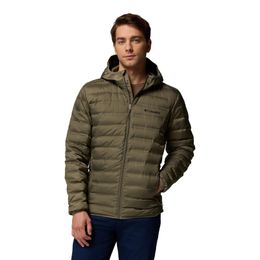 Daunenjacke Columbia "Lake 22 II Down Hooded Jacket", Herren, Gr. M, stone gr&uuml;n, Web, Obermaterial: 100% Polyester. Wattierung: 100% Daunen, normal, eingefasste Kante, Jacken Daunenjacke, Winterjacke Herren