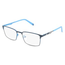 Fila VFI886L Brille Teenager | Fassung: Vollrand, Quadratisch, Blau Gl&auml;nzend