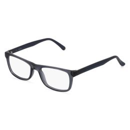 Fielmann JIL 008 CL Brille Teenager | Fassung: Vollrand, Quadratisch, Blau Transparent
