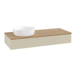 Villeroy & Boch Villeroy und Boch Antao Waschtisch-Unterschrank K11111HJ 120x19x50cm, Waschbeckenplattenfarbe honey oak, silk grey matt lacquer
