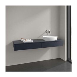 Villeroy & Boch Villeroy und Boch Antao Waschtisch-Unterschrank K16050HG 160x19x50cm, Hahnlochbohrung, Waschbeckenplattenfarbe Lack, midnight blue matt lacquer