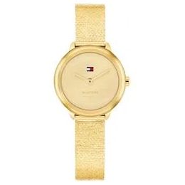 Quarzuhr Tommy Hilfiger "DEMI", goldfarben, gelbgoldfarben, Armbanduhren, Damen, Quarzuhr, Armbanduhr, Damenuhr, Edelstahlarmband, analog