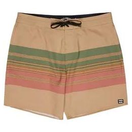 Boardshorts Billabong "Spinner Low Tide", Herren, Gr. 34L, castel rock, Obermaterial: 92% Microfaser, 8% Elasthan;, Hosen
