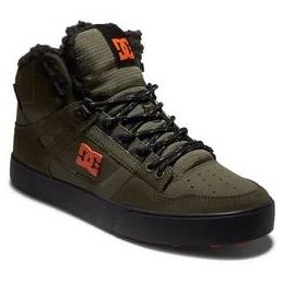 Wintersportschuh DC Shoes "Pure High-Top Wc Wnt", Herren, Gr. 7(39), gr&uuml;n (olive), Mischung aus Nubukleder und ballistischem Nylon Metall-Logo TPU &Ouml;sen Runde Schn&uuml;rsenkel Shearling-Futter Mit Schaumstoff gepolsterte Zunge und Einstieg f&uuml;r mehr Komfort und Support Wrap Cupsole Konstruktion, Schuhe