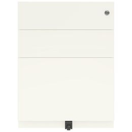 Bisley Rollcontainer Note , mit 2 Universalschubladen, 1 H&auml;ngeregistratur, HxBxT 645 x 420 x 565 mm, verkehrswei&szlig;