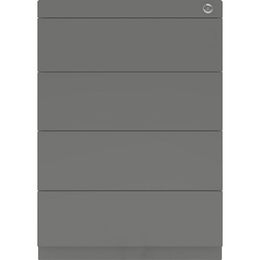 Bisley Standcontainer Note , mit 4 Universalschubladen, Tiefe 775 mm, anthrazitgrau